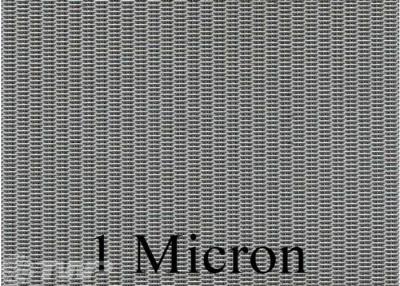 China Dutch Weave Stainless Steel Wire Cloth 400x2800 Mesh 1 Micron Filter Fabric for sale