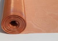 China Fine Copper Mesh Fabric  , 60 Mesh 80 Mesh Copper Shielding Mesh Wear Resistant for sale