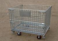 China Metal Mesh Storage Containers , Turnover Wire Mesh Storage Boxes for sale
