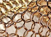 China Round Hole Chain Mail Curtain , Architectural Ring Mesh Curtain for sale