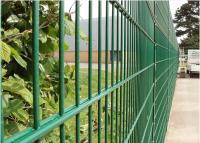 China Double Wire Welded Security Fence , 1m Silver Galvanized Wire Fence Panels for sale