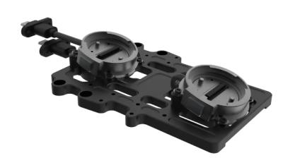 China M400 Center-Mounted Dual Gimbal Assembly 15° Tilt Dual Payload Interface for DJI Matrice M400 Quick-Release 165.5g for sale
