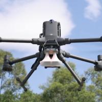 China H150A Bullhorn UAV Audio Visual Warning Device 130dB Alarm RGB Strobe PSDK 4G Dual Link Control for DJI Matrice 400 for sale
