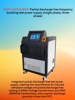 China HGFS Partial Discharge-Free Induction Withstand Voltage Test Power Supply for sale
