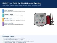China BY2571 Digital Ground Resistance Tester with 0-2000Ω Range for Earth Resistance Measurement for sale