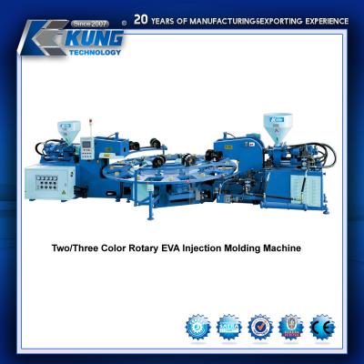 China KINGKUNG PLC Injection Blow Molding Machine 4050x4050x2250mm for PVC Soles and Plastic Shoes for sale