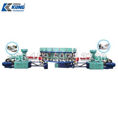 China Automatic PVC Injection Molding Shoe Machine 160R/Min 20 Station Double Color for sale