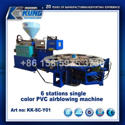 China PVC Shoe Injection Molding Machine 27kW Power 8 Work Stations 270m³ Injection Capacity for sale