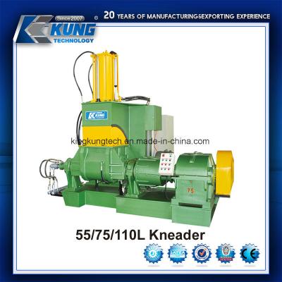 China KINGKUNG KK-110L EVA Sheet Plant Kneader Mixing Mill - 110L+10L Capacity, 160KW Motor, Hydraulic Plastic Making Machine for sale