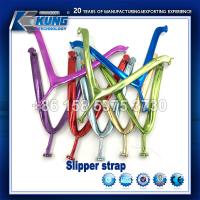 China Waterproof PVC Slipper Straps Anti Abrasion Beach Flip Flops Custom Size 10mm for sale