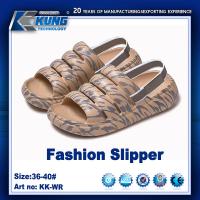 China Waterproof EVA Fashion House Slippers Durable Lightweight TPR Sole Custom Colors for sale