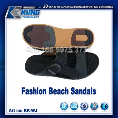 China Durable Men's PU Slippers with Anti-Abrasion Design - Multiple Sizes 36-46 Available for Custom Orders for sale