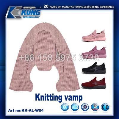 China Lightweight KPU Knitting Shoe Uppers - Abrasion Resistant Vamp with Custom Sizes and Colors for sale
