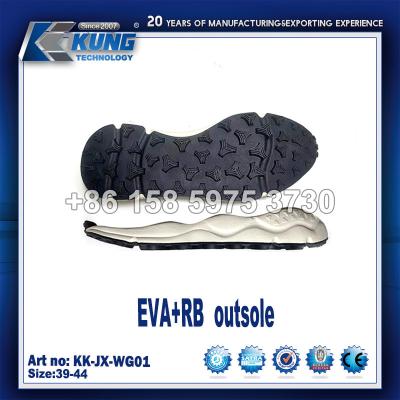 China EVA Rubber Outer Sole Anti-Abrasion Shoe Sole 4 Material Options Custom Sizing OEM Manufacturing for sale
