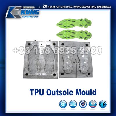 China TPR Outsole Shoe Mold for PVC Injection Machines - Steel/Aluminum CNC, 1-3 Color Options for sale