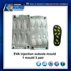 China OEM Rubber Shoe Sole Mold with Anti-Rust Aluminum Construction for Single and Double Color TPU Injection for sale