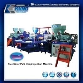 China 380V PVC Strap Injection Moulding Machine - 6/8/10 Stations, 80T Clamping Force, 7500kg Weight for sale