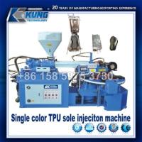 China HJ-6124Q TPU Sole Injection Molding Machine 24 Station 90 Ton Clamping Force 650mm³ Capacity for sale