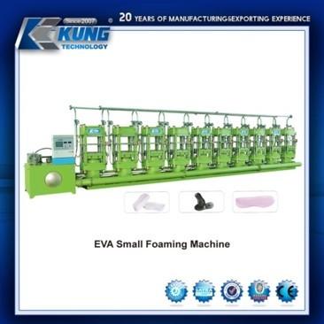 China 15KW 6-Station EVA Shoe Sole Moulding Machine with 150/200 Tons Clamping Force and 550×550mm Mould Size for sale