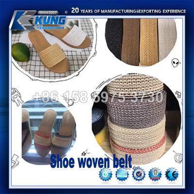 China Women's Rubber Shoe Uppers with Woven Belt Design - Multiple Colors Available for Custom Footwear Manufacturing for sale
