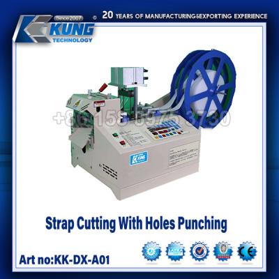 China Full Automatic Shoe Making Machine Strap Cutting with Hole Punching 455mm for sale