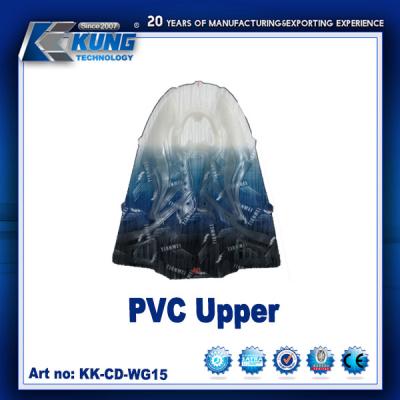 China Customized Color PVC Shoes Upper OEM Mesh Injection Sports Shoes Upper 41# for sale