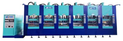 China Single Color 6 Station EVA Injection Machine 2000 Pairs Per Day for Slippers Sandals Crocs Rain Boots for sale