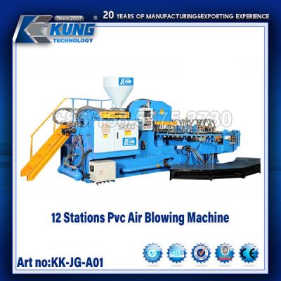 China 12 Stations Automatic PVC Air Blowing Machine for Shoe Manufacturing - High-Speed Industrial Footwear Production Equipment for sale