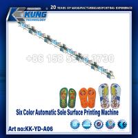 China Automatic Sole Surface Printing Machine 1-6 Color with Drying Function for Shoe Manufacturing for sale