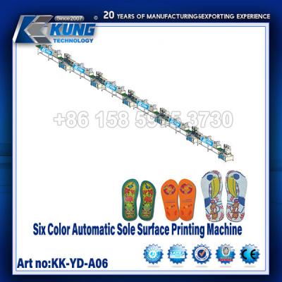 China Automatic Sole Surface Printing Machine 1-6 Color with Drying Function for Shoe Manufacturing for sale