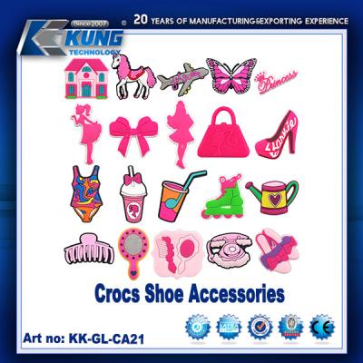 China EVA Sandal Shoe Cartoon Charm Decorative Accessory for Garden Shoes 2 Pack for sale