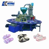 China Full Automatic PVC Mix Color Air Blowing Injection Molding Machine 24 Station 60 Ton for sale