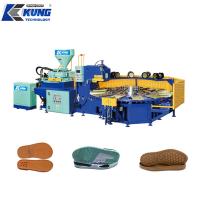 China Full Automatic Rotary PVC Slipper Soles Making Machine 12 Working Stations Plastic Injection Molding for sale
