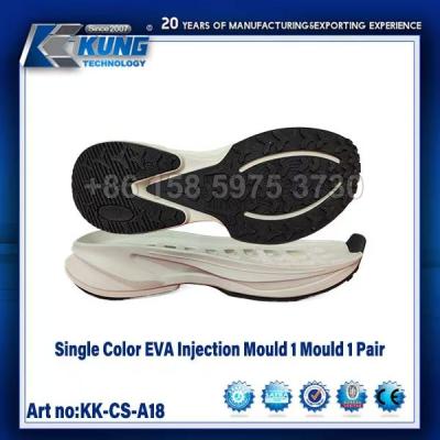 China EVA Single Color Shoe Sole Injection Mould 1 Cavity 1 Pair HRC 45-48 500K Shots for sale