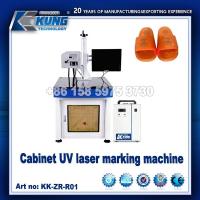 China Cabinet UV Laser Marking Machine 355nm 20W for Shoe Production High Precision for sale