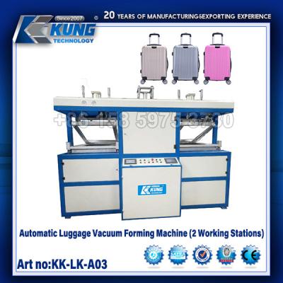 China Automatic Luggage Vacuum Forming Machine 2 Working Stations 380V 15kW for sale