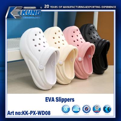 China EVA Bathroom Slippers Non-Slip Quick-Drying Lightweight for Home Travel Eco-Friendly 2 Colors for sale