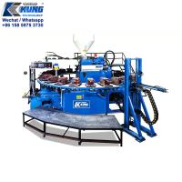 China Rotary PVC Airblowing Machine 220V 35KW Shoe Making Equipment Mold Height 70-260mm for sale