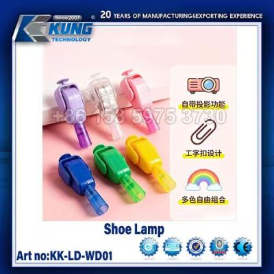 China LED Shoe Lamp with Motion-Activated Projection Light 3W Rechargeable for sale