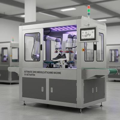 China Automatic Shoe Midsole Attaching Machine with UV Activation 220V 3.5KW for sale