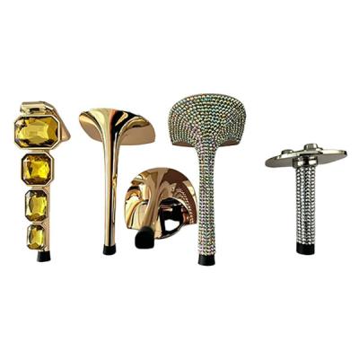 China ABS Rhinestone High Heel Replacement 10cm Shoe Accessories for Women Sandals for sale