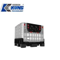 China Folding Turnover Box 600x400x300mm PP Plastic Storage Crate for Shoe Factory for sale