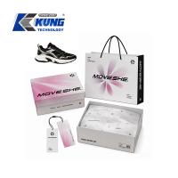 China Custom Color High-Strength Cardboard Shoe Box 32x21x12cm Lid Height 4cm Premium Packaging for sale