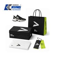 China Custom Shoe Packaging Set Shoe Boxes Hang Tags Shopping Bags Tissue Paper Eco-Friendly 2007 for sale