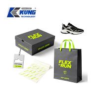 China Custom Shoe Packaging Set Shoe Boxes Hang Tags Shopping Bags Tissue Paper Eco-Friendly 2007 for sale