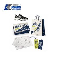 China Custom Shoe Packaging Set Shoe Boxes Hang Tags Shopping Bags Tissue Paper Eco-Friendly 2007 for sale