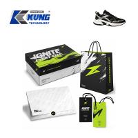 China Custom Shoe Packaging Set Shoe Boxes Hang Tags Shopping Bags Tissue Paper Eco-Friendly 2007 for sale