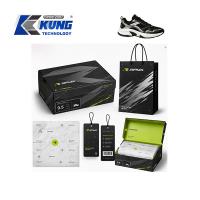 China Custom Shoe Packaging Set Shoe Boxes Hang Tags Shopping Bags Tissue Paper Eco-Friendly 2007 for sale