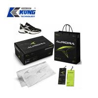 China Custom Shoe Packaging Set Shoe Boxes Hang Tags Shopping Bags Tissue Paper Eco-Friendly 2007 for sale