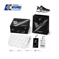 China Custom Shoe Packaging Set Shoe Boxes Hang Tags Shopping Bags Tissue Paper Eco-Friendly 2007 for sale